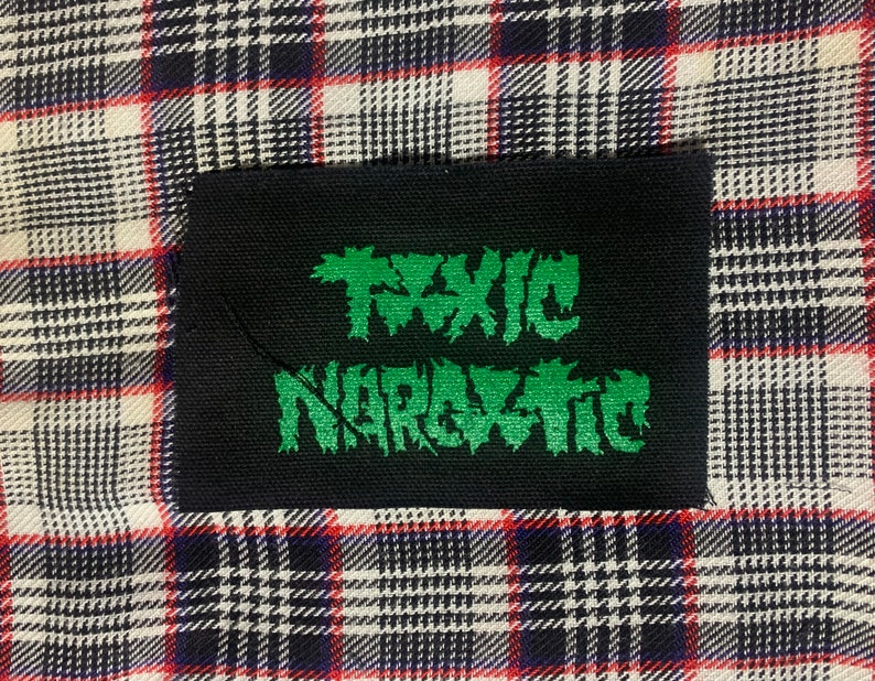 Toxic Narcotic DIY Patch- Punk Crust Black Flag off Leftover Crack - Etsy