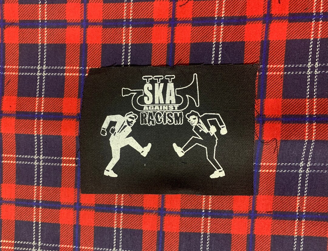 Ska Against Racism DIY Patch- Punk Crust Black Flag off Leftover Crack ...