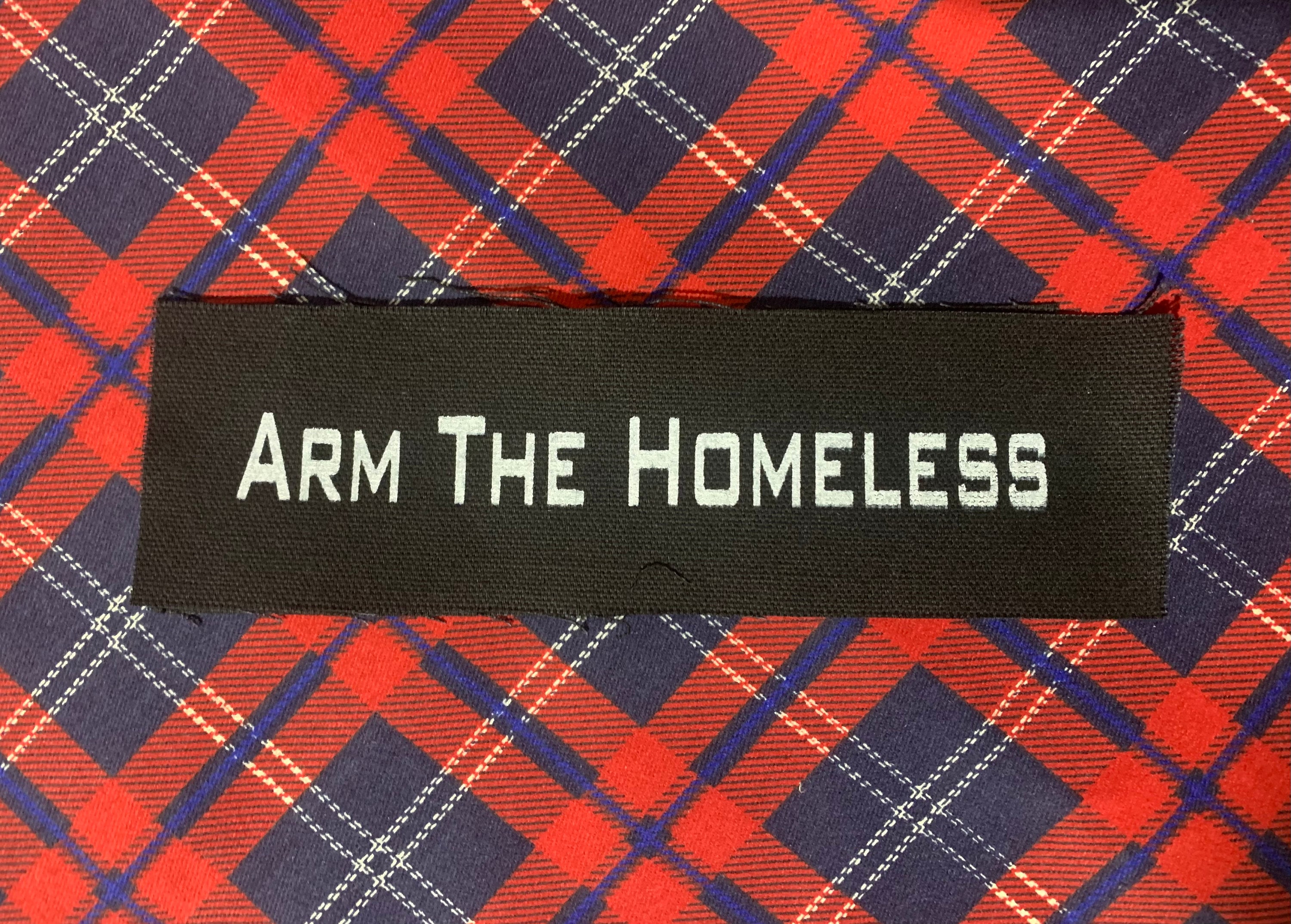 Arm the Homeless DIY Patch- Punk Crust Black Flag Leftover Crack Oi - Etsy