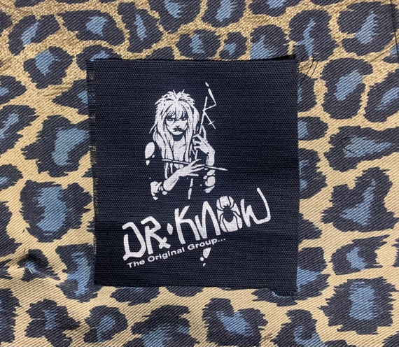 Dr Know DIY Patch Punk Crust Black Flag off Leftover Crack Oi | Etsy