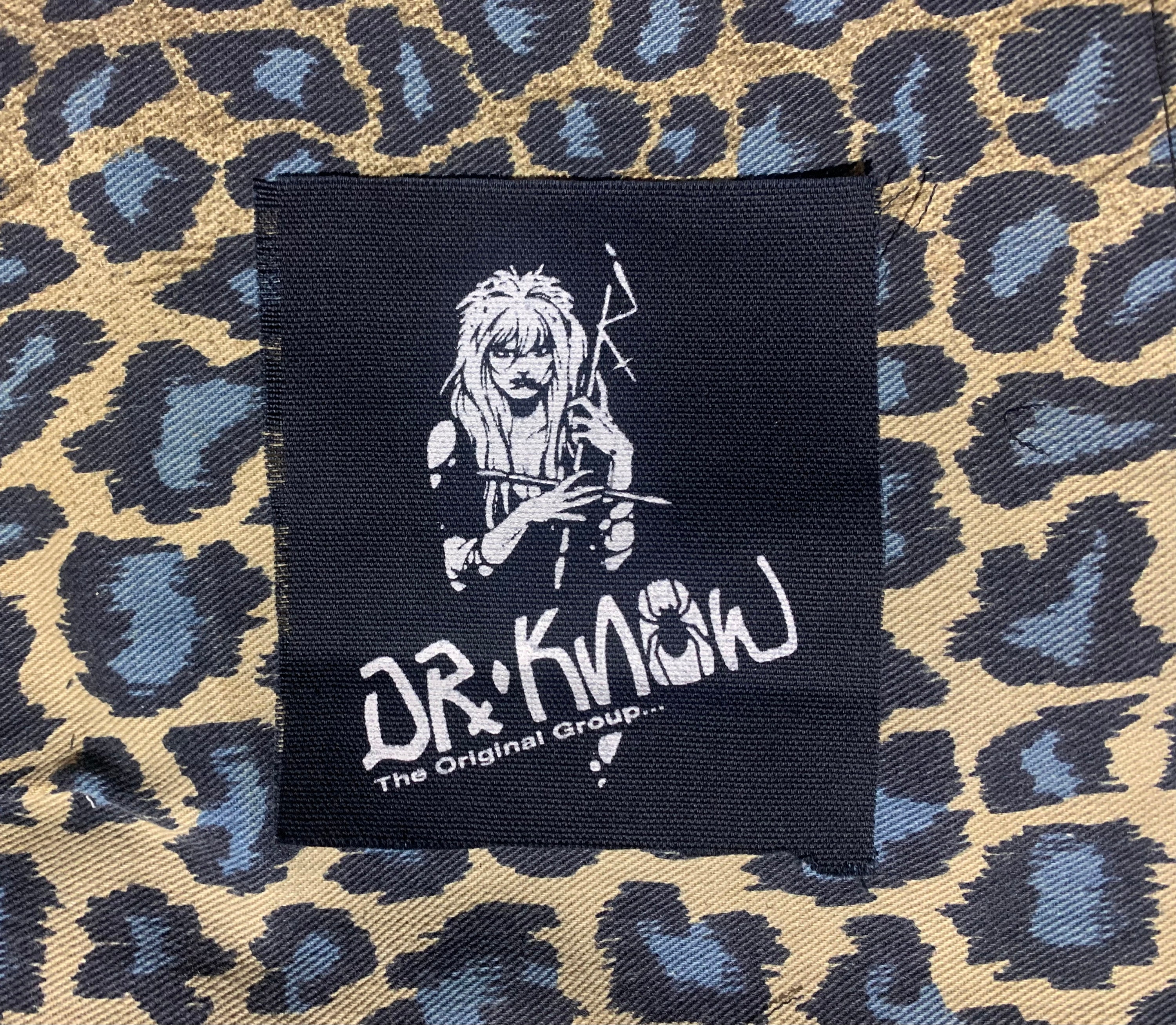 Dr Know DIY Patch- Punk Crust Black Flag off Leftover Crack Oi - Etsy