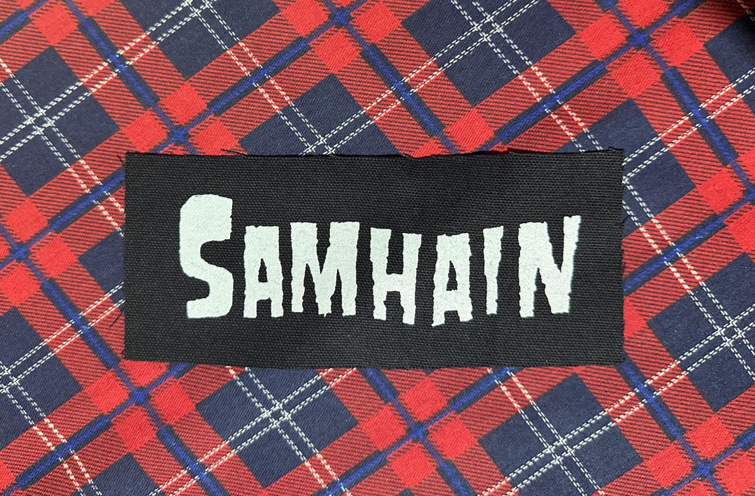 Samhain: Logo DIY Patch- Punk Crust Black Flag Damned off Leftover ...