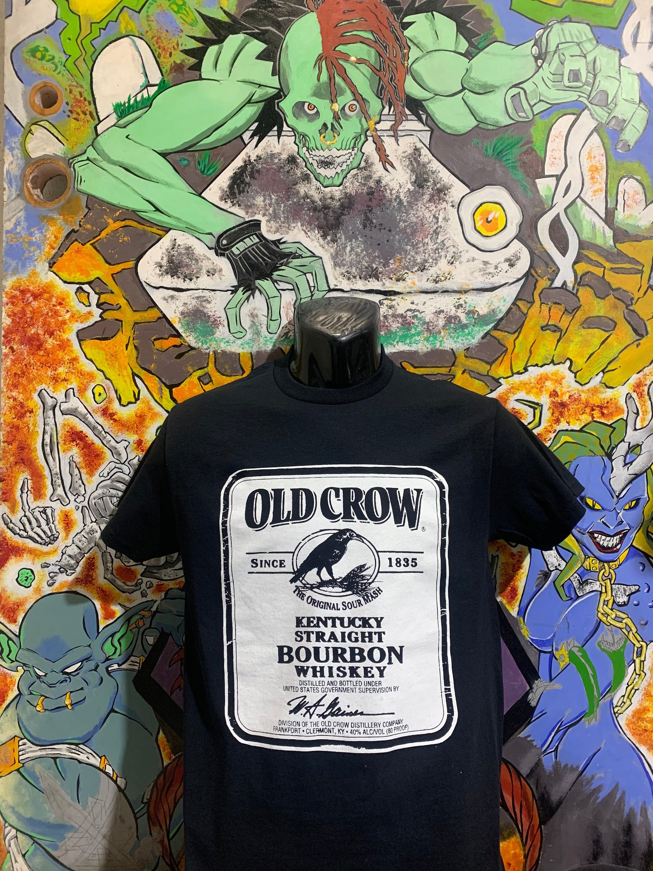 Old Crow Whiskey Shirt Jack Daniels Jim Beam Jameson Punk Ska OI - Etsy