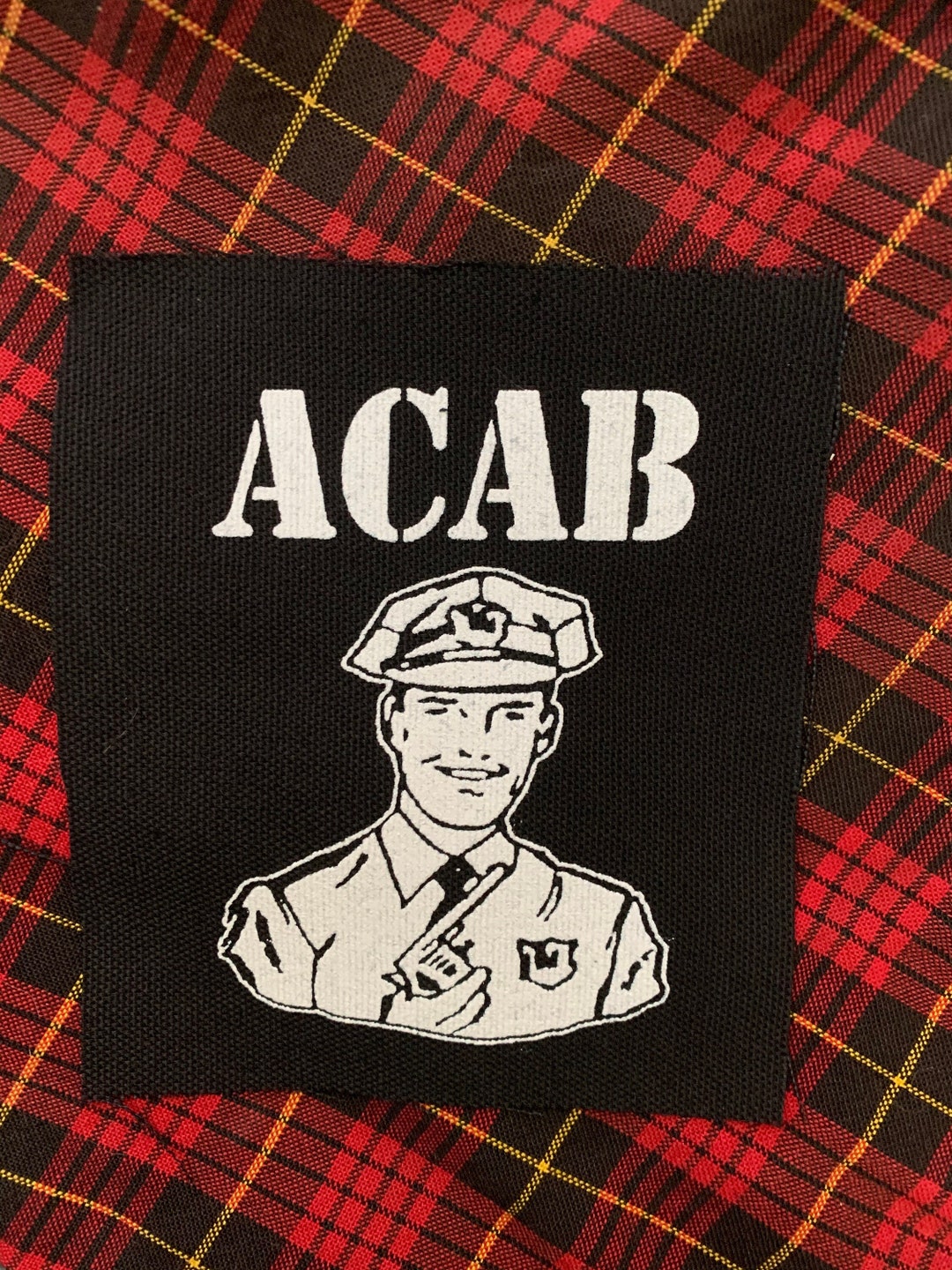 ACAB Cop DIY Patch Punk Crust Black Flag Leftover Crack Oi - Etsy