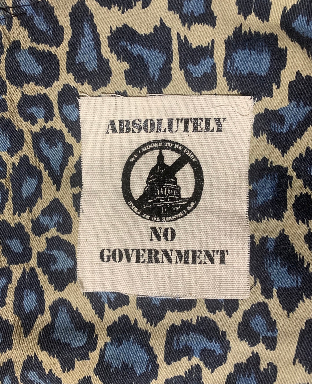 Absolutely No Government DIY Patch- Punk Crust Leftover Crack Anti ...