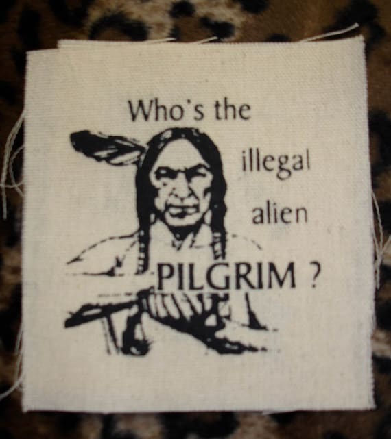Who's the Illegal Alien Pilgrim DIY Patch Punk Crust - Etsy
