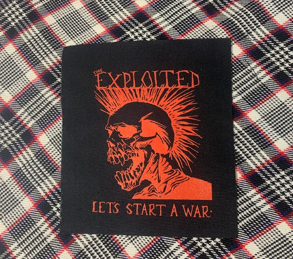 The Exploited let's Start A War DIY Patch | Etsy
