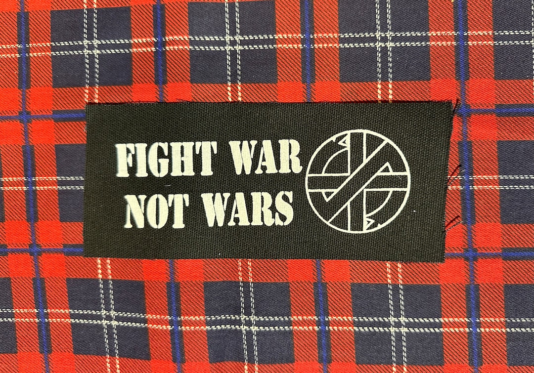 Crass "fight War" DIY Patch- Punk Crust Black Flag off Leftover Crack ...