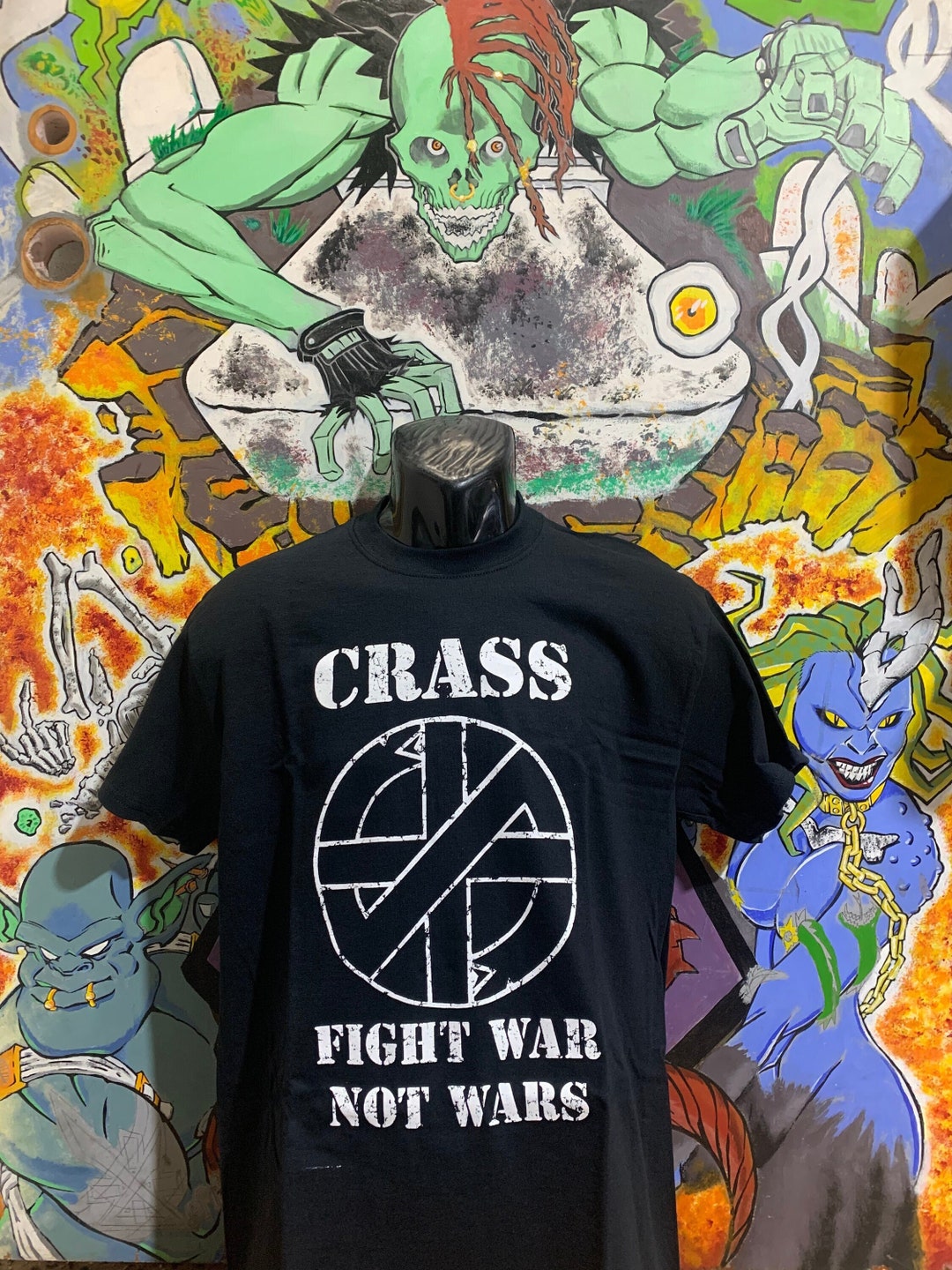 Crass "fight War Not Wars" Shirt Leftover Crack Subhumans MDC Dead ...