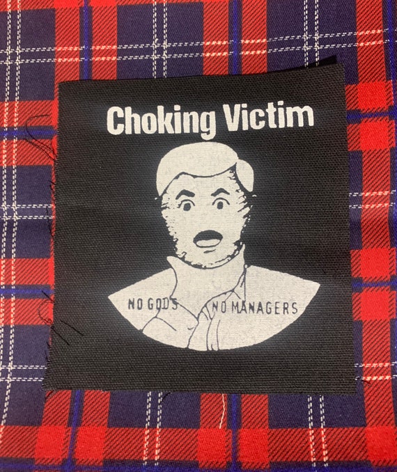 Choking Victim no Gods No Managers DIY Patch Punk - Etsy