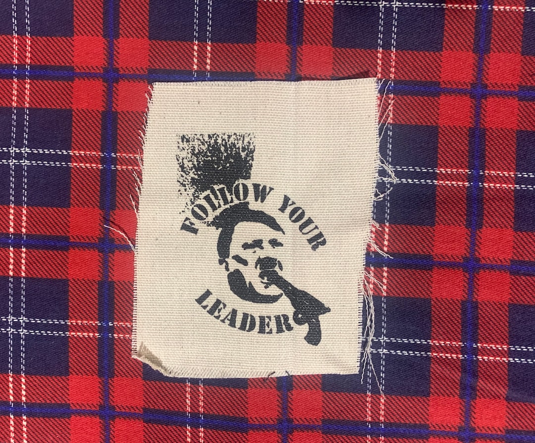 Follow Your Leader DIY Patch- Punk Crust Black Flag Leftover Crack Oi ...