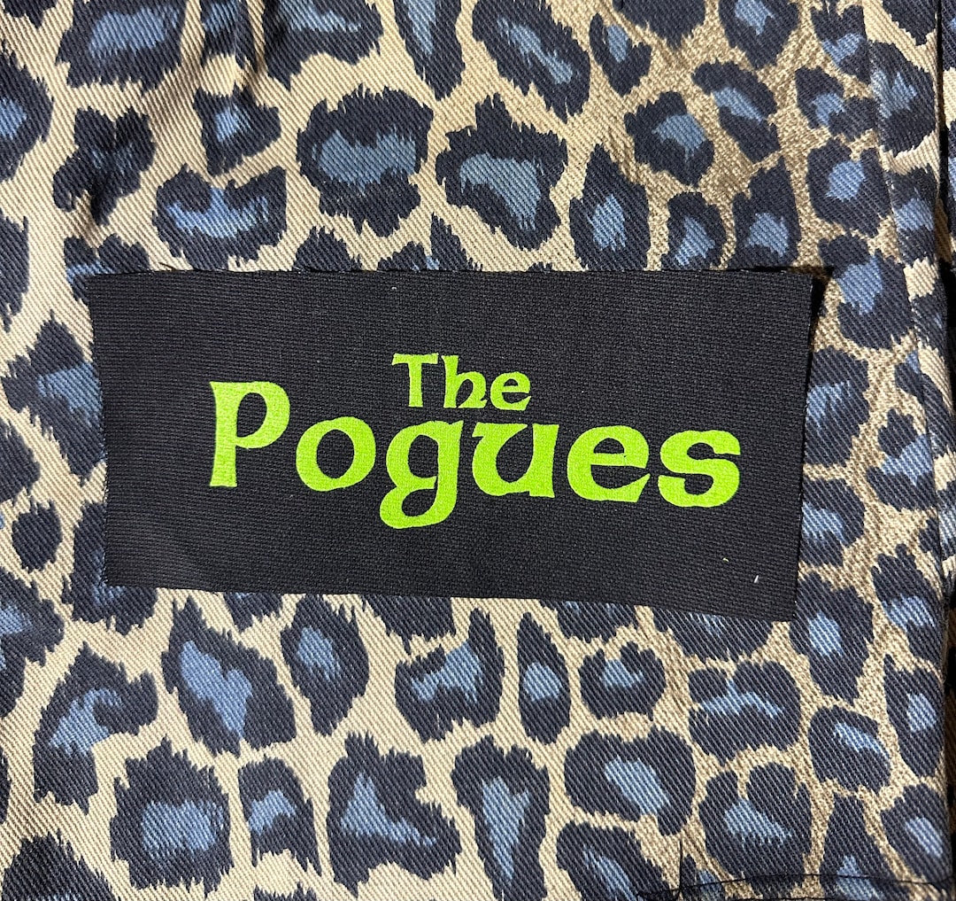 The Pogues "logo" DIY Patch- Shane Mac Gowan Tom Waits Dropkick Murphys ...