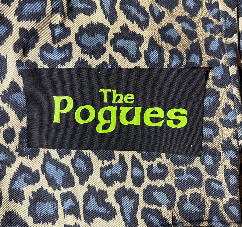 The Pogues "logo" DIY Patch- Shane Mac Gowan Tom Waits Dropkick Murphys ...