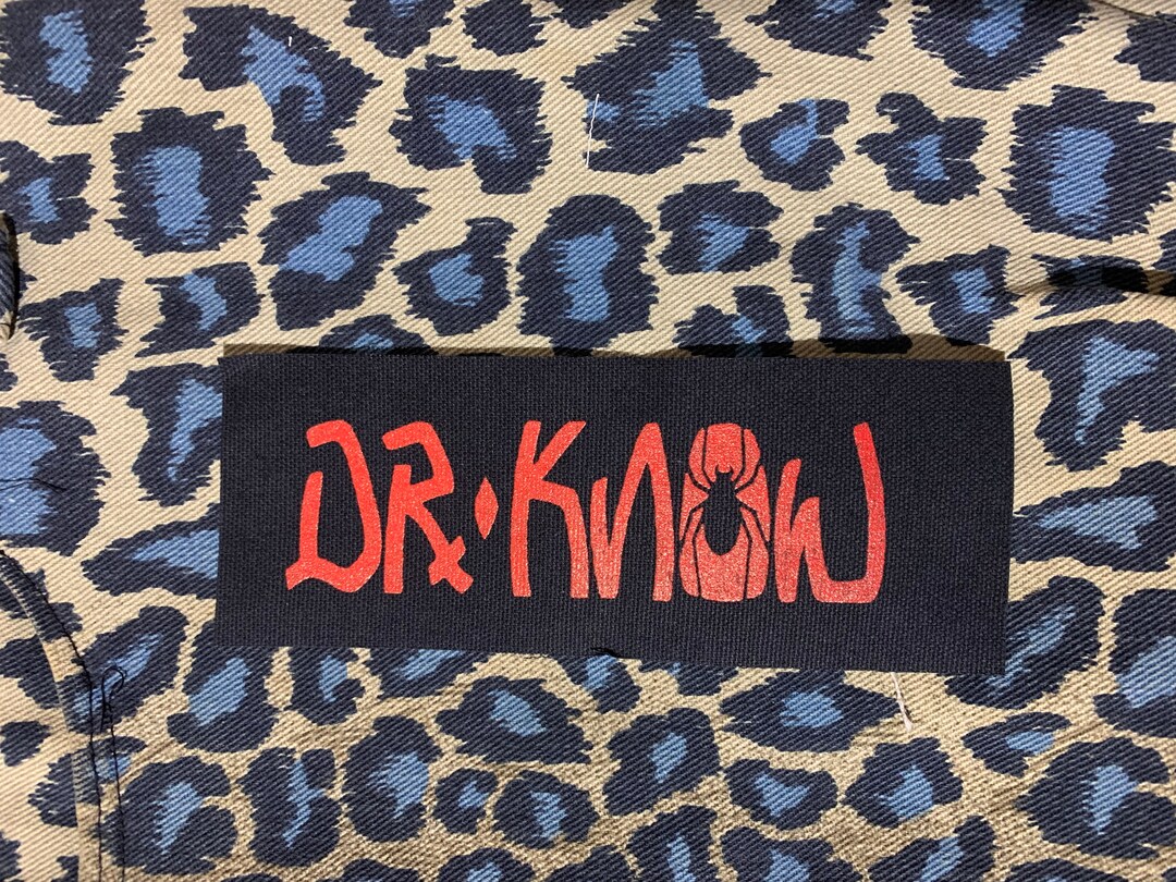 Dr Know Logo DIY Patch- Punk Crust Black Flag off Leftover Crack Oi - Etsy