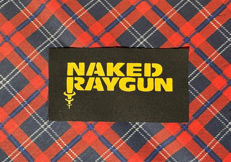 Naked Raygun "logo" DIY Patch- Punk Crust Black Flag Misfits Leftover ...