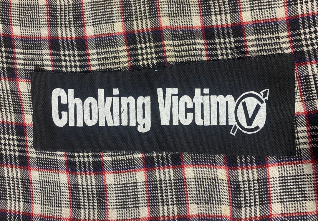Choking Victim Logo DIY Patch- Punk Crust Black Flag off Leftover Crack ...