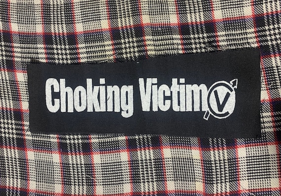 Choking Victim Logo DIY Patch Punk Crust Black Flag off | Etsy