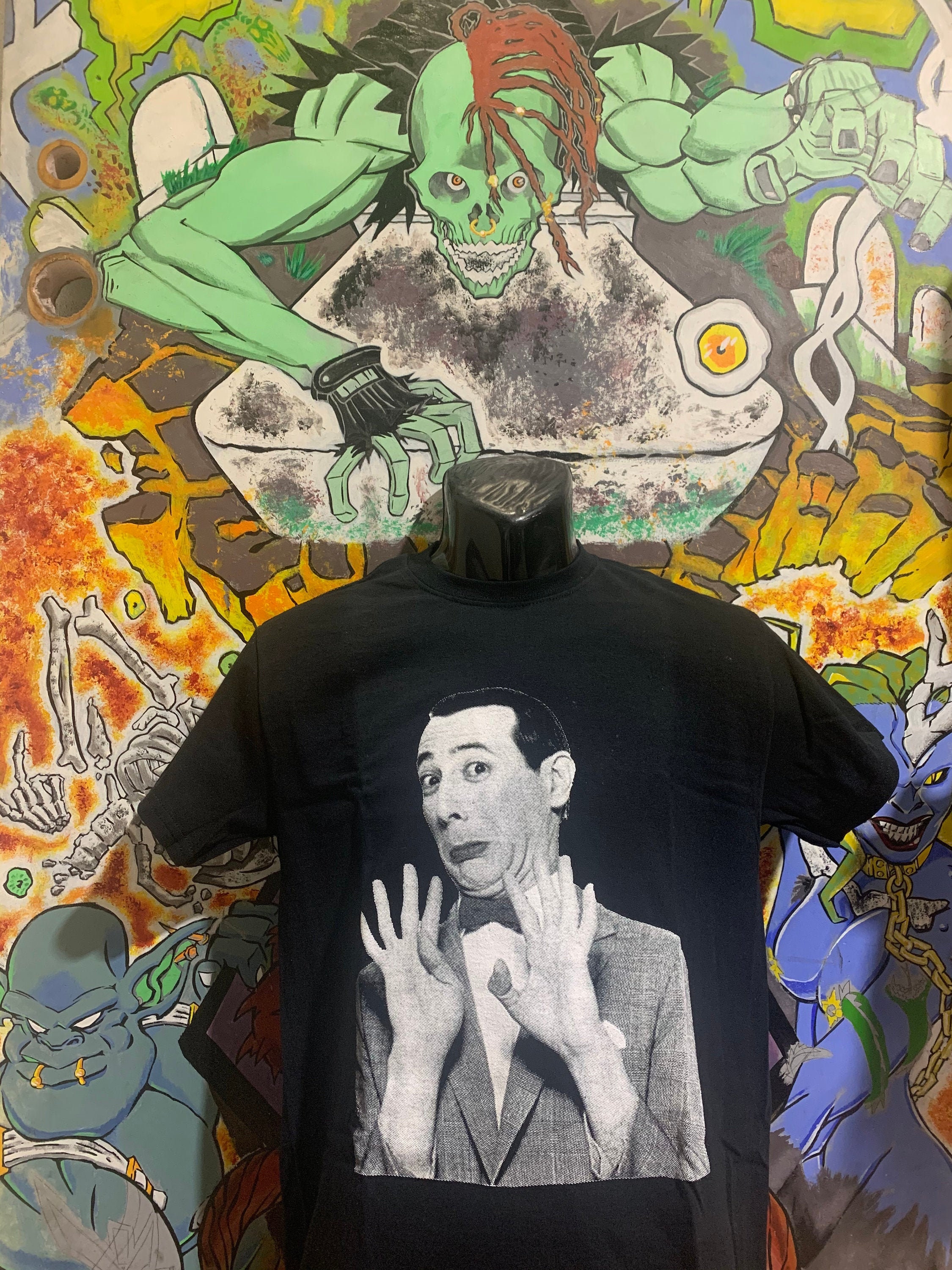Pee Wee Herman face Shirt Paul Reubens Phil - Etsy