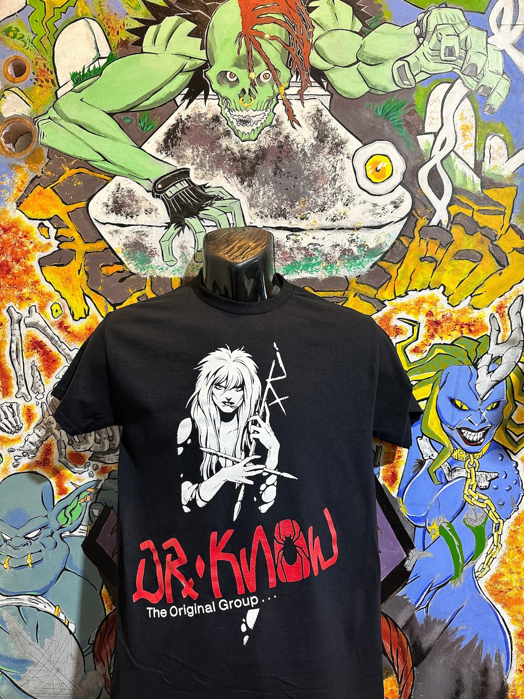 Dr Know "original Group" Shirt Misfits Black Flag Mystic Records Poison ...