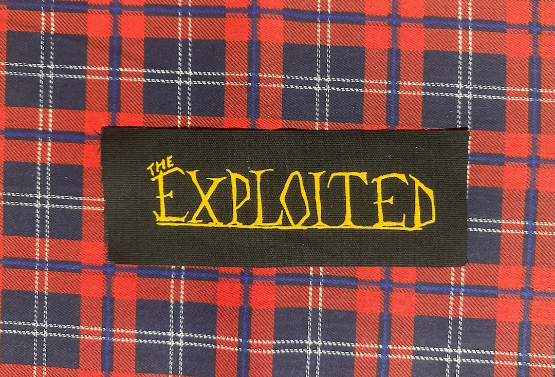 The Exploited Logo DIY Patch- Punk Crust Black Flag off Leftover Crack ...