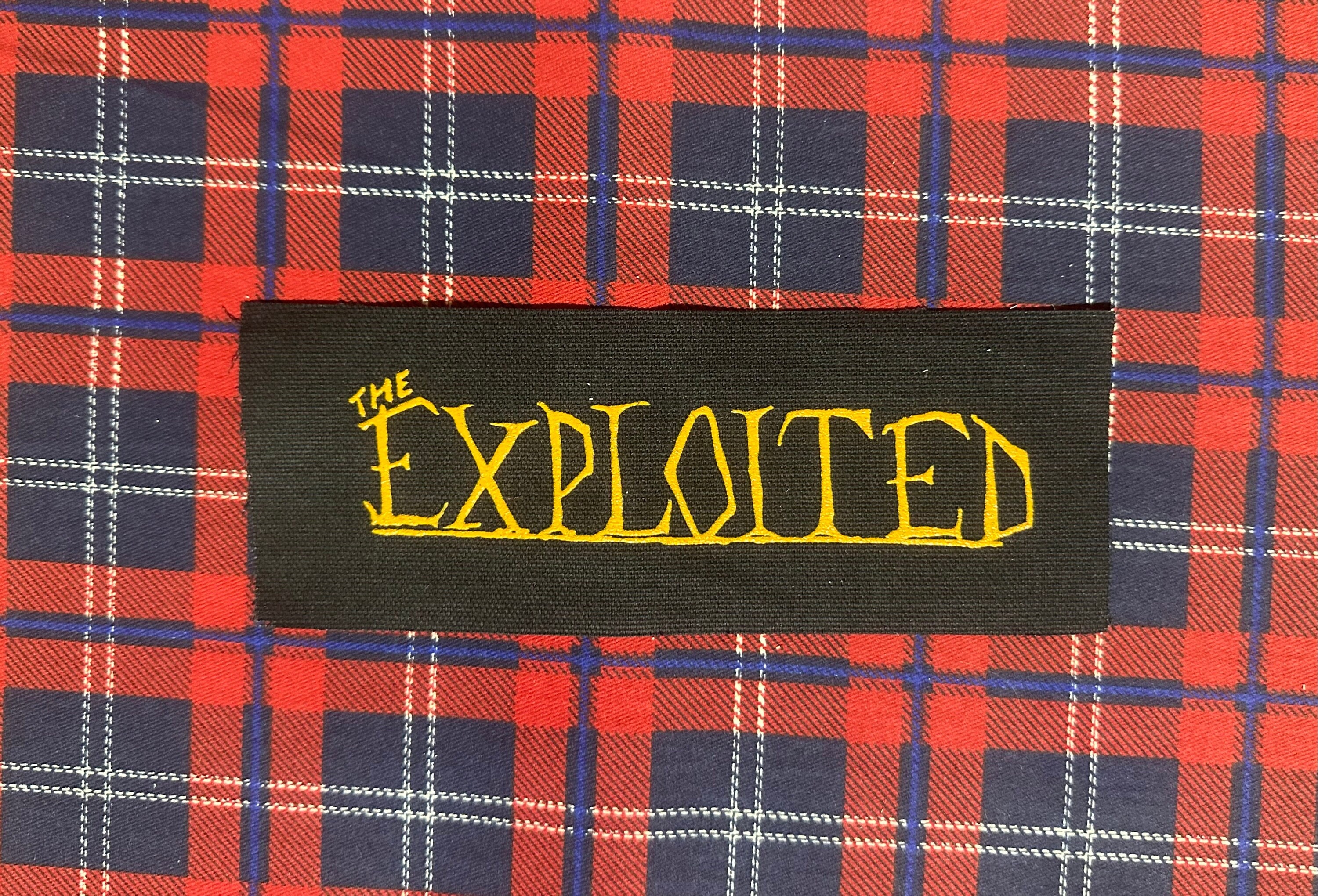 The Exploited Logo DIY Patch Punk Crust Black Flag off - Etsy
