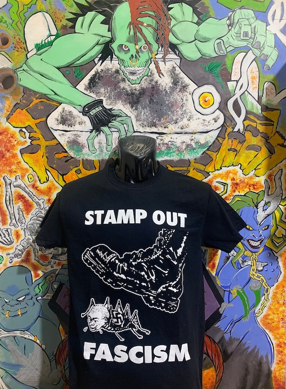 Stamp Out Fascism Shirt Aus Rotten Dead Kennedys Crass Anti - Etsy