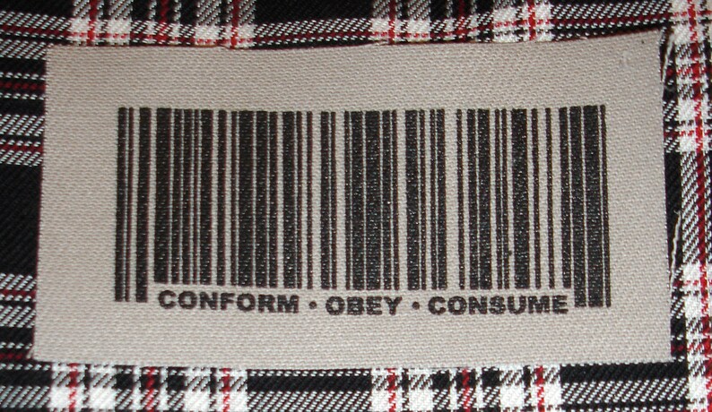 Barcode DIY Patch Punk Crust Black Flag Off Leftover Crack Oi | Etsy