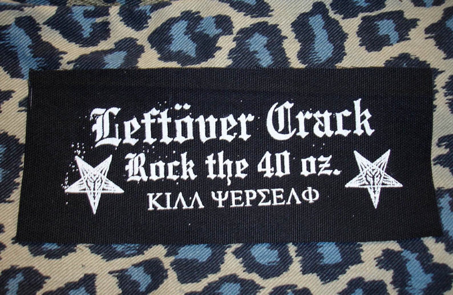 Leftover Crack Rock the 40 oz DIY Patch Punk Crust Black Flag | Etsy