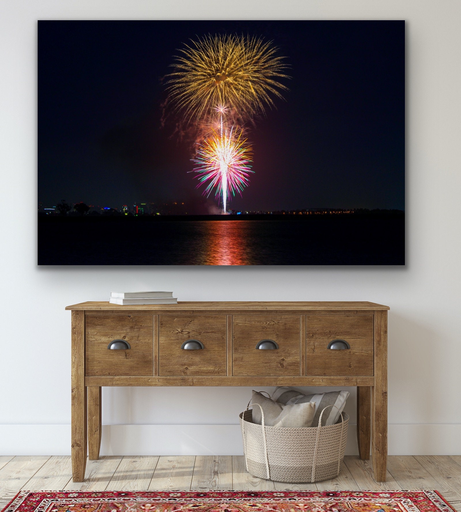 Fireworks Over Water High Definition Photography Digital - Etsy