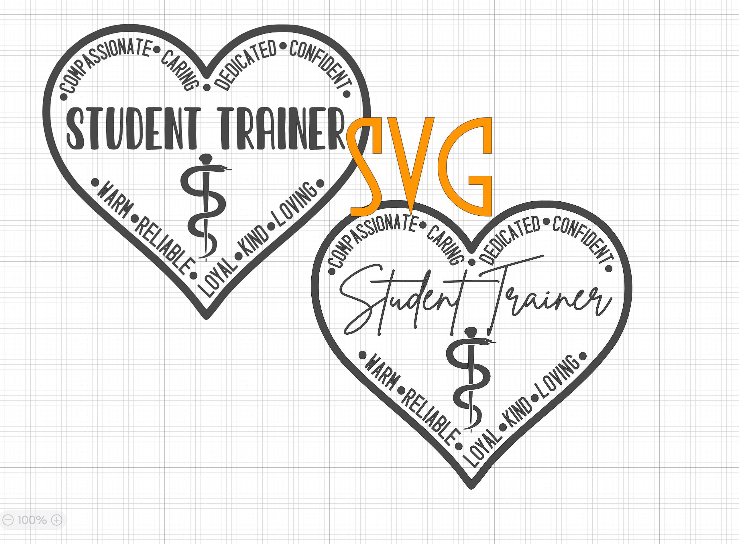 Student Trainer Svg Bundle - Etsy