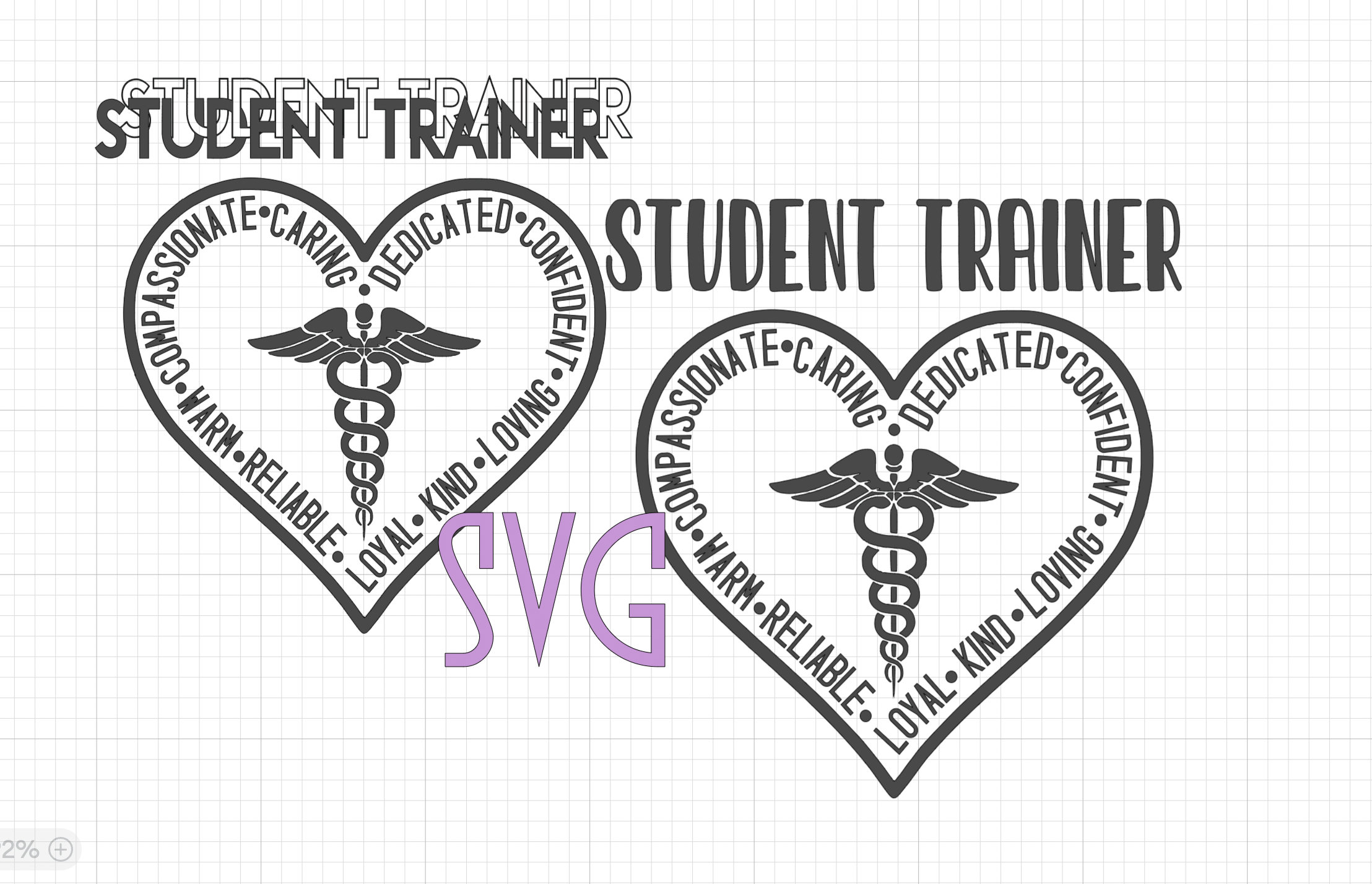 Student Trainer Svg Bundle - Etsy