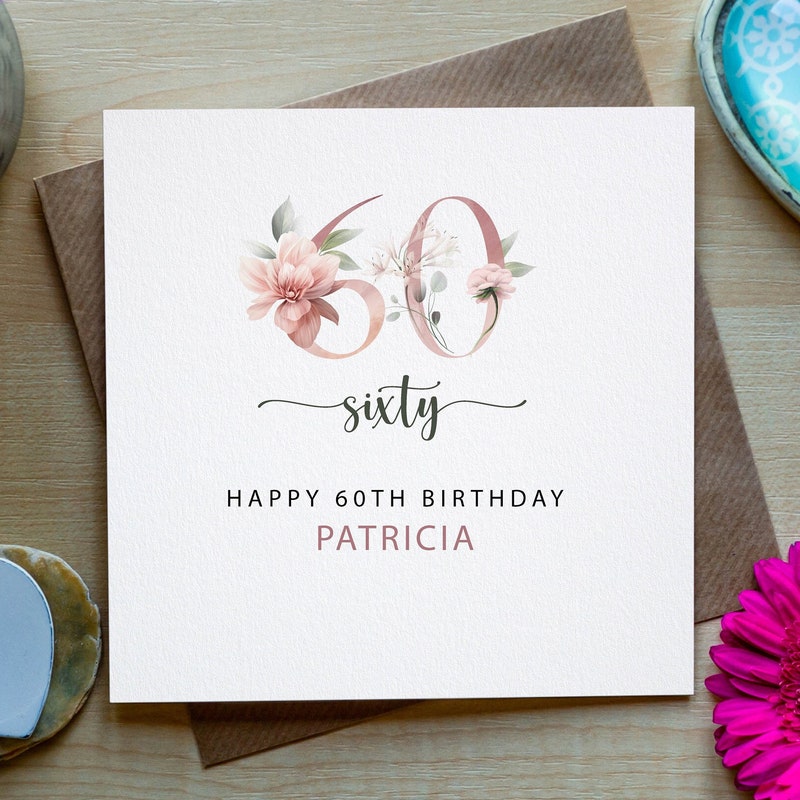 60th Black Woman Card - Etsy