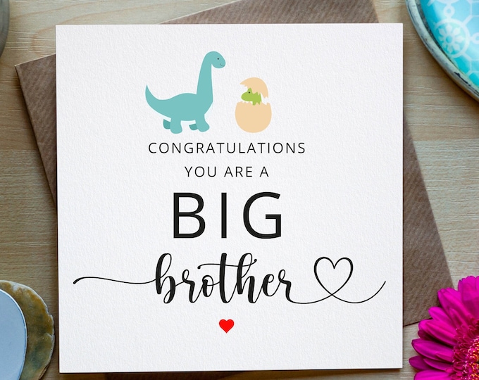 New Big Brother Card, Personalised Super Hero Card for A New Big ...