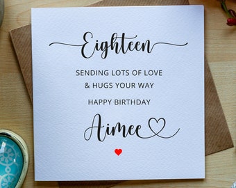 18th Birthday Poem - Etsy