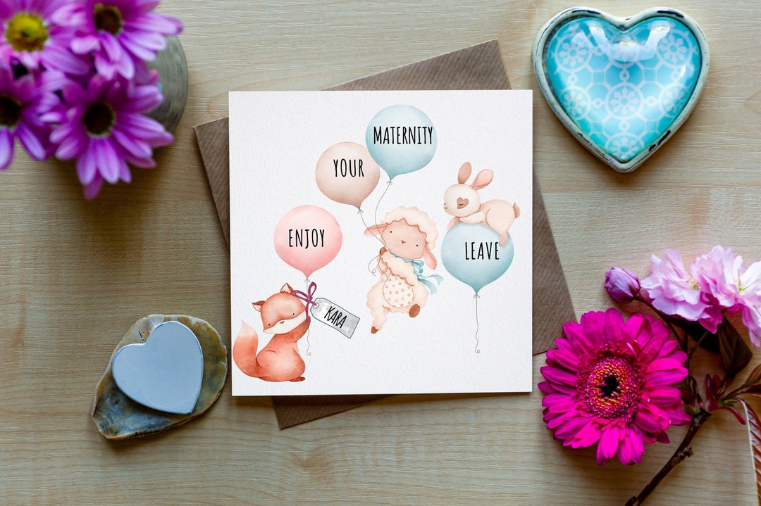 Personalised Maternity Leave Card, Congratulations Pregnancy Card ...