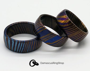Timascus Wedding Ring - Etsy