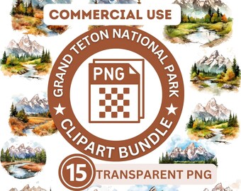 Grand Teton National Park Badge Cuttable Design SVG PNG DXF & - Etsy