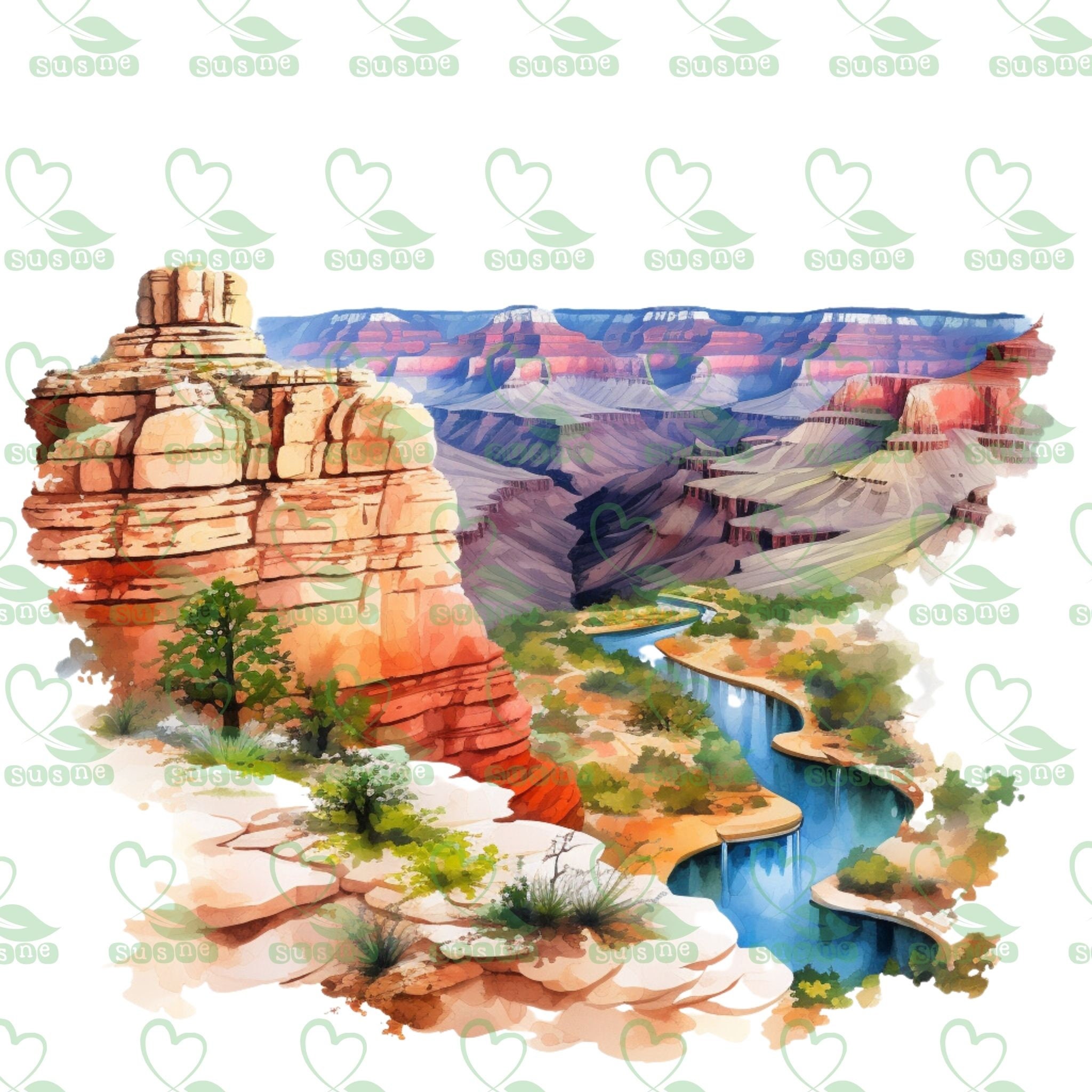 Grand Canyon National Park Transparent Background PNG Digital Instant ...