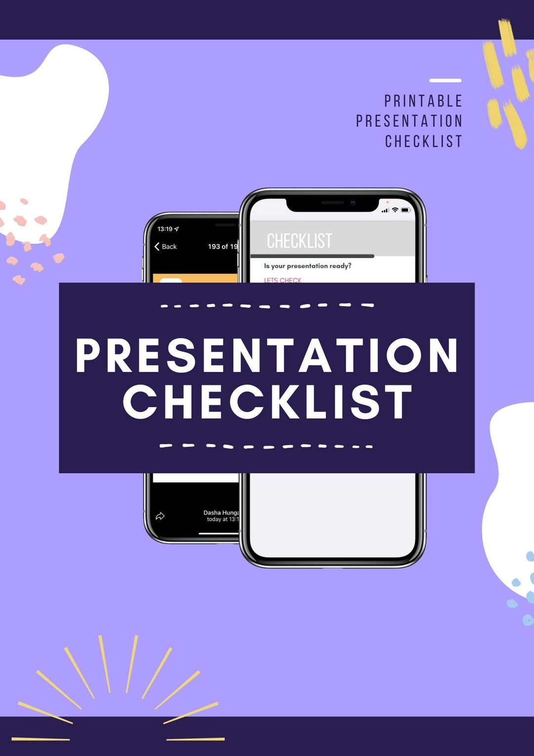 Presentation Checklist - Etsy