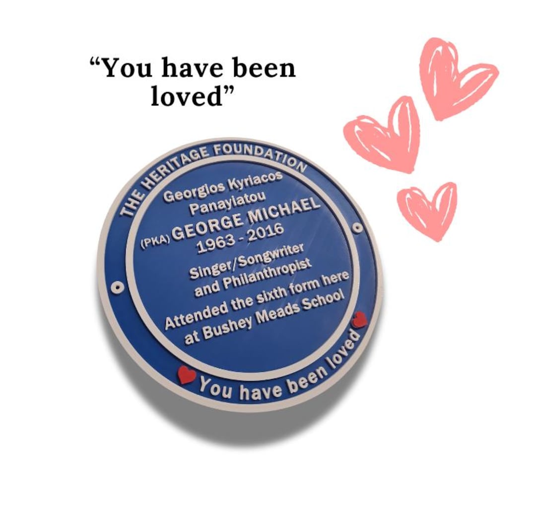 WHAM'S GEORGE MICHAEL Collectable Wall Plaque or Sign - Lovely Present ...