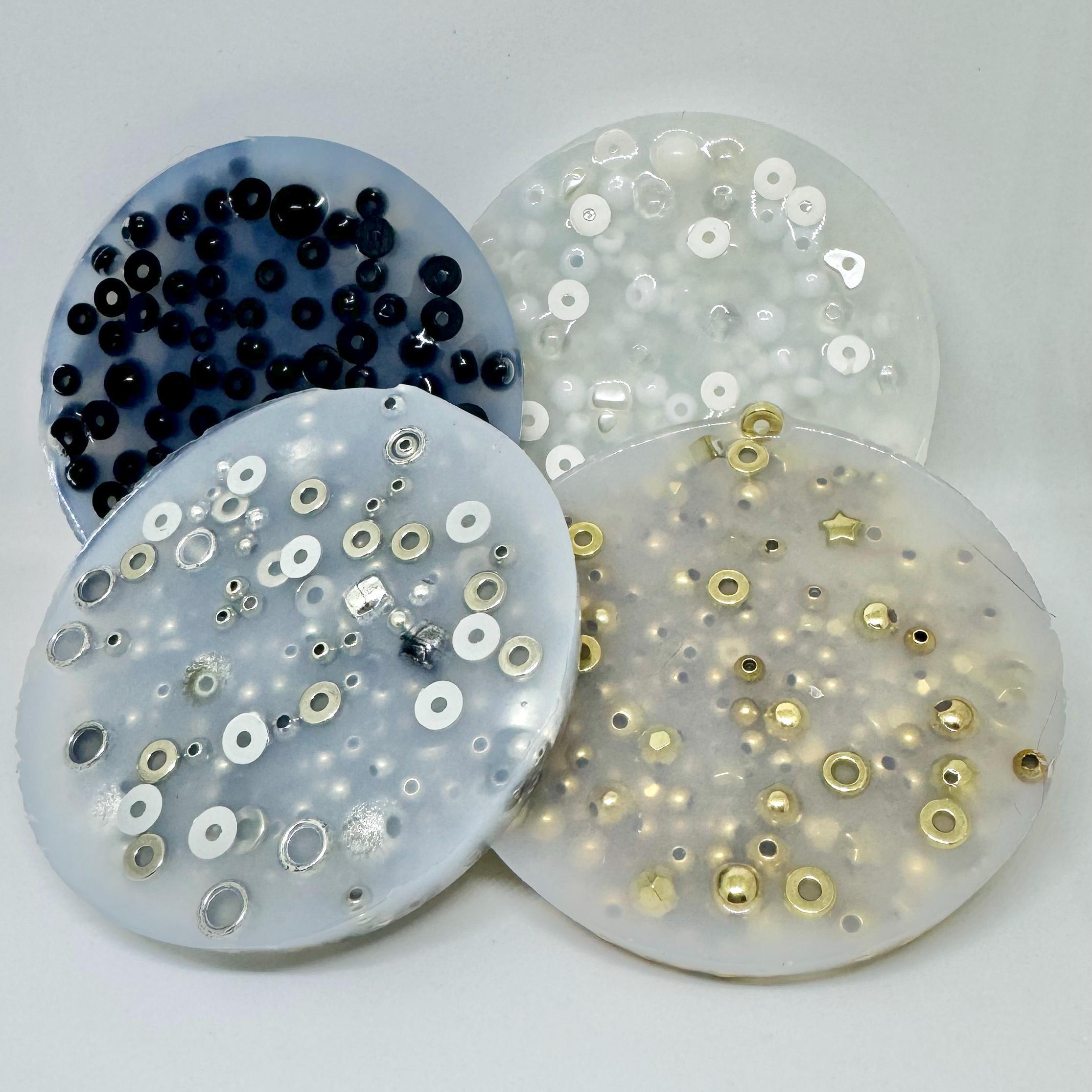 3” Circle Picky Pad - Gold - Fidget Toy - Solid Color - ADHD - Skin ...