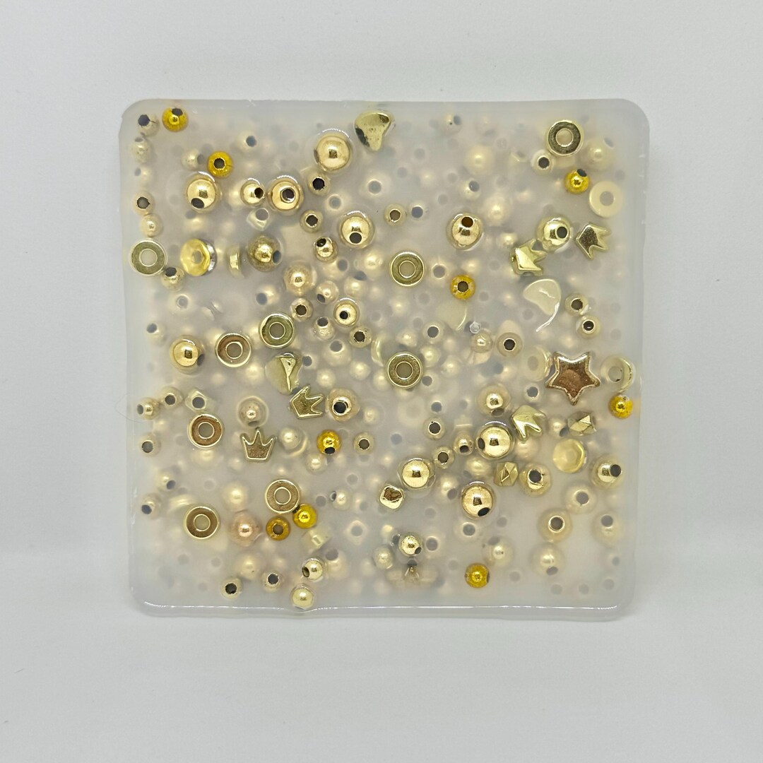 3” Square Picky Pad - Gold - Fidget Toy - Solid Color - ADHD - Skin ...