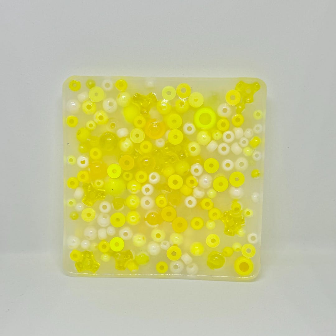 Square Picky Pad - Yellow - Fidget Toy - Solid Color - ADHD - Skin ...