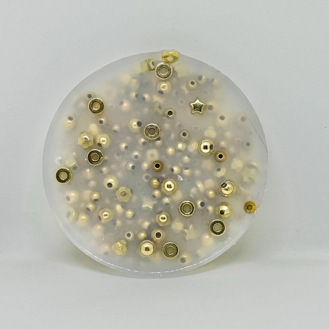 3” Circle Picky Pad - Gold - Fidget Toy - Solid Color - ADHD - Skin ...