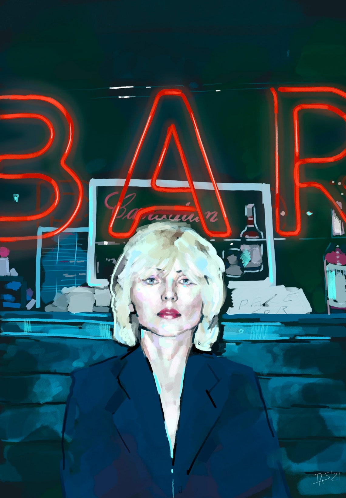 Original Blondie Painting 'debbie Harry' - Etsy