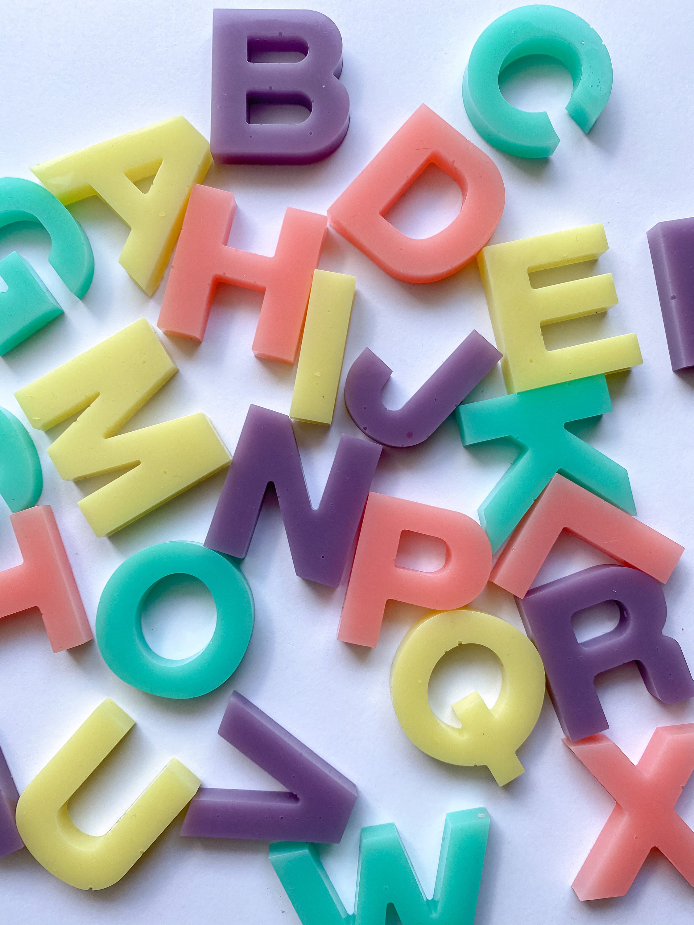 Resin Letter Set Alphabet Set Sensory Play Resin | Etsy