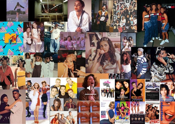 90's Aesthetic Wall Collage Kit - Etsy