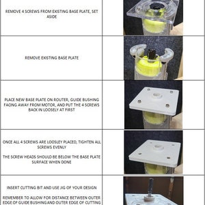 Digital File - Ryobi Cordless Router Guide Bushing Plate - 3D Print ...