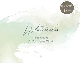 Light Green Sage Watercolor Background Clipart Abstract Background ...