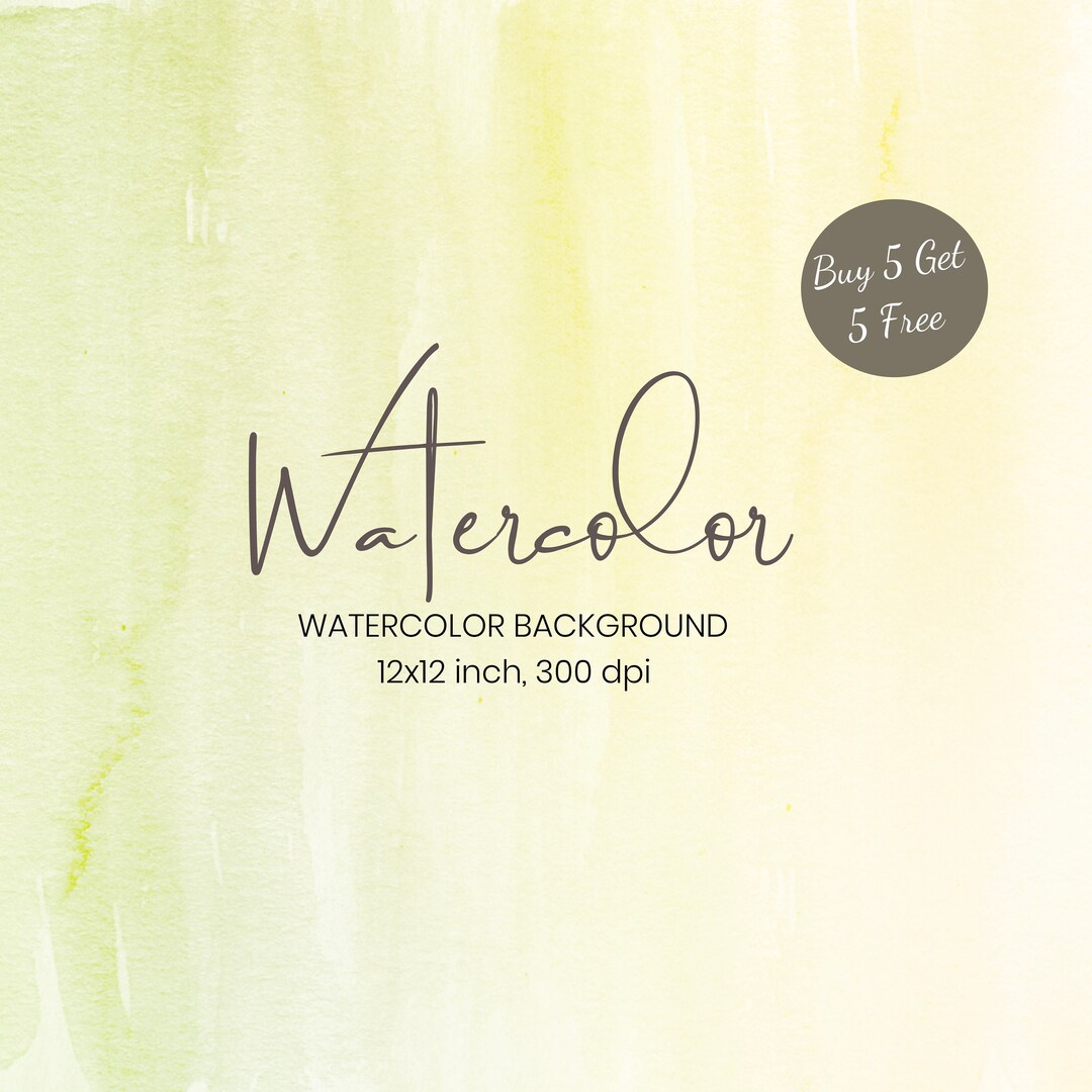 Yellow Green Watercolor Background Clipart Abstract Background ...